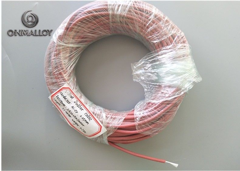 Fiberglass Silicon Rubber Insulated Resistance Wire NiCr Heating Wire ...