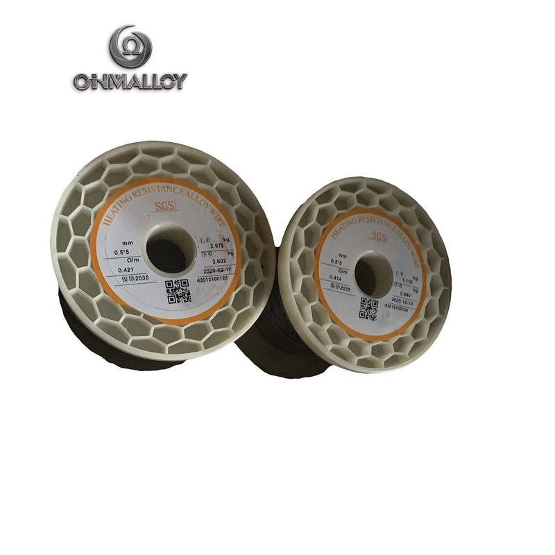 Excellent reel ability Ni35Cr20 flat wire Chromel D Nikrothal 40 wire ...