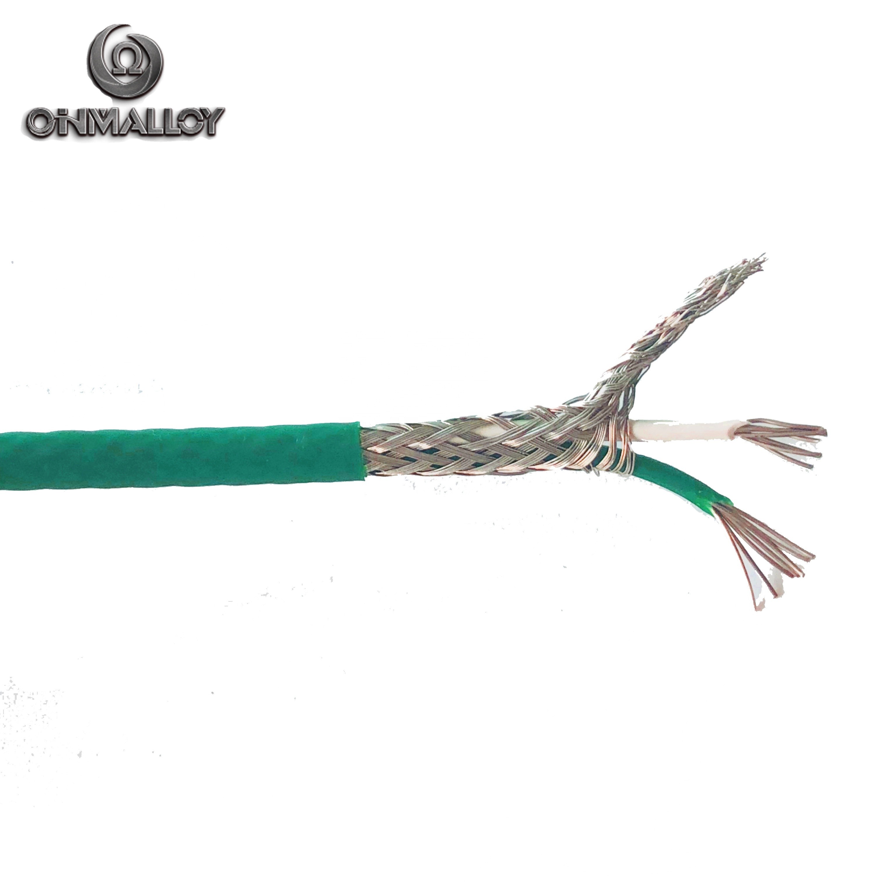 PTFE ETFE Insulated Type K Thermocouple Extension Cable Stainless Steel ...